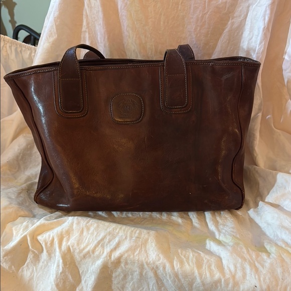 Ghurka | Bags | Ghurka Chestnut Brown Leather Large Tote Bag | Poshmark